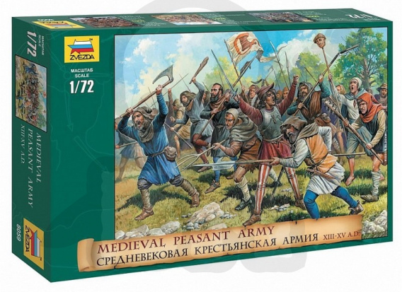 Battle-Models > 1:72 Medieval Peasants Army XIII-XV